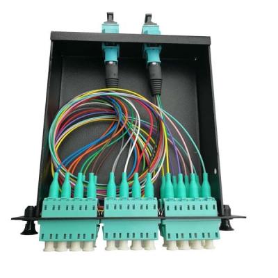 China MPO/MTP - LC  12F Cassette Modular Patch Panel Cabinet 4u Fiber Enclosure for sale