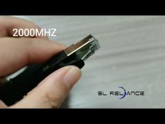 cabo liso do remendo do gato 8 dos cabos de remendo 26AWG do cobre 40Gbps de 7*0.12mm SSTP