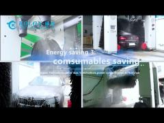 Roll-Over 7 borstels Automatische wasmachine met wielborstels Vaste luchtdroger