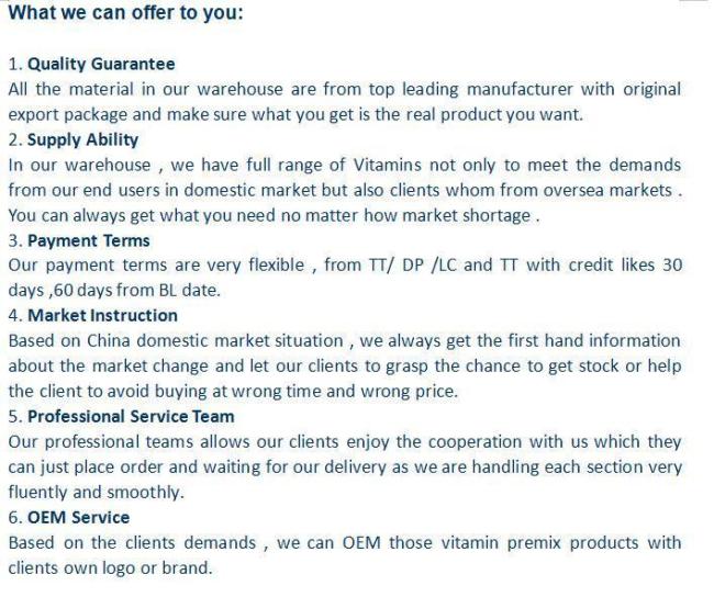 Wholesale Folic Acid Vitamin B9 Powder 95%