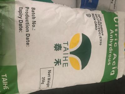中国 認証 BRC Monohydrate/Anhydrous Citric Acid for Nutritional Food Additive 栄養食品添加物として使用する無水リン酸 販売のため