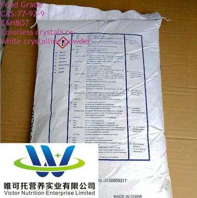 China Efficiency Ctric Acid Anhydrous Formula C6h8o7 CAS 77-92-9 with Normal Storage Method for sale