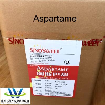 China Aspartame em pó certificado Kosher Halal para produtos farmacêuticos xarope de açúcar FCC/USP/BP/EP à venda