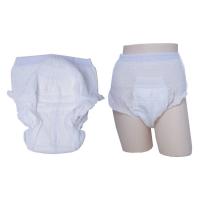 Quality S - XL Super Absorbent Adult Incontinence Pants Plain Woven Disposable Diapers for sale