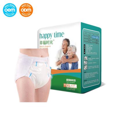 China More Absorbent Overnight Adult Diapers Elderly People Disposable Incontinence Diaper for sale