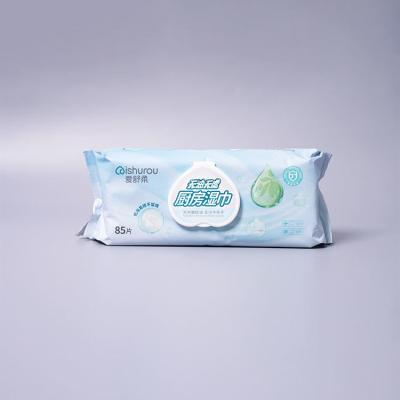 Cina Salviette umidificate per la pulizia della cucina, delicate e sicure, per sporco pesante da olio, acciaio inossidabile e stoviglie in vendita