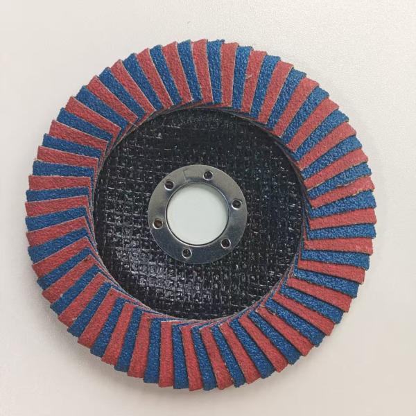 Quality Full Curved Ceramic Abrasive 60 Grit Flap Disc For Polishing Stainless Steel ODM for sale