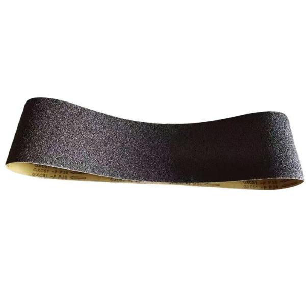 Quality SHARPNESS GXC51-P 610mm x 100mm Silicon Carbide Sanding Belt for Steel with 40-800 Grit Range for sale