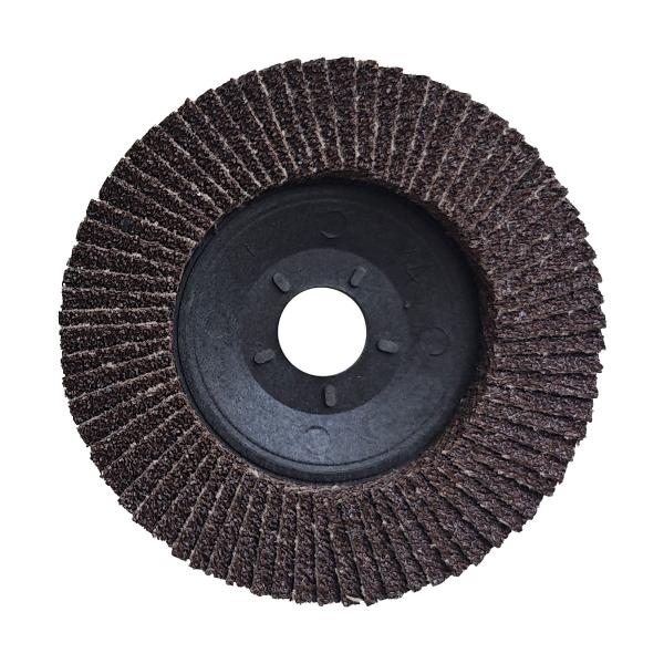 Quality 100x16mm Polishing Flap Disc Wheel With Calcined Aluminium Oxide Cloth 120 Grit for sale