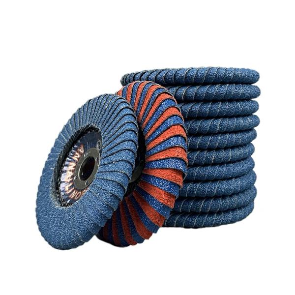 Quality Blue Aluminium Zirconia Flap Disk Grinder 125mm Anti Clogging For Automotive for sale