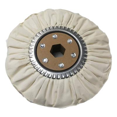 China Polished Wind Wheel Anti-fiber cloth Wind cloth cotton wheel iron core mirror surface polished for sale
