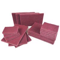 Quality Industrial Abrasive Nylon Pad with Anti-Clog Design Red 6inch*9inch for sale