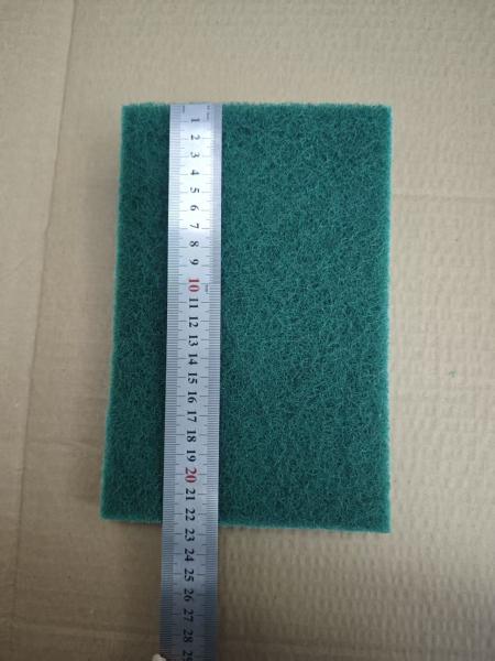 Quality 4*6inch Green Non-woven Hand Pad Industrial Abrasive Cleaning Sandpaper Sponge Rectangular Grinder for sale