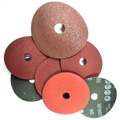 China 4.5 Inch Zirconia  Aluminum Oxide Resin Fiber Sanding and Grinding Discs, 7/8