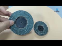 zirconium corundum half curved abrasive flap disc flapper wheel for grinder 3 inch
