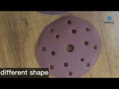 93mm triangle abrasive sanding disc sheets red dry sandpaper for orbital sander