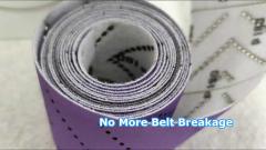 Abrasive Disc Purple Flocking Rectangular Sanding Sheet Roll 70mm Diameter