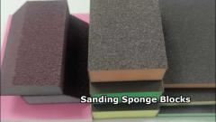 Abrasive Sanding Blocks Wet and Dry Sandpaper Sponge Washable and Reusable
