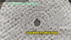 White Cotton and Sisal Wheel for Metal Polish