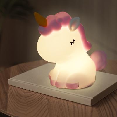 Cina Unicorn Soft Night Light Color che cambia la lampada infantile di sonno del bambino in vendita