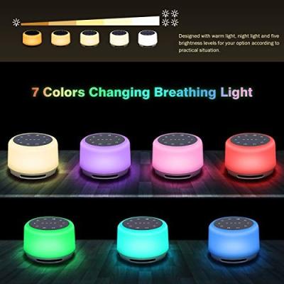China 7 luz ambiental da noite do temporizador de Bluetooth 1800mAh da cor para o sono dos adultos à venda