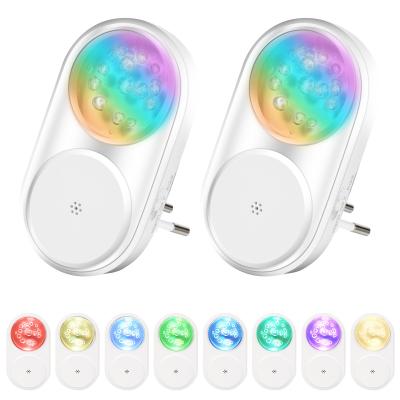 Cina La luce notturna cambiante di colore pieghevole del CE tappa in lampada di notte con crepuscolo per albeggiare in vendita