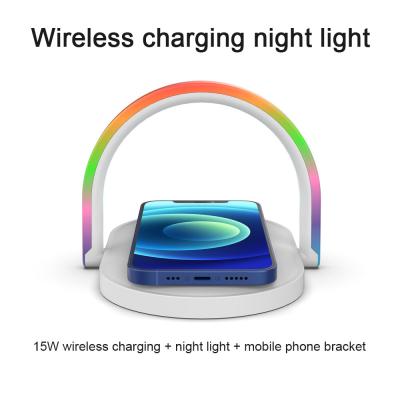 Cina Luce notturna di carico senza fili a comando a tocco variopinta 5W con il carico del telefono in vendita