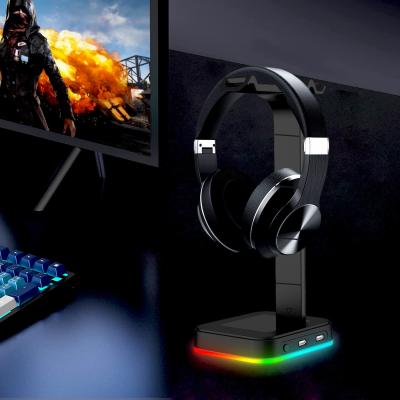 Cina Supporto della cuffia avricolare principale CE ambientale della luce notturna di RGB 26.7cm per il desktop del computer in vendita