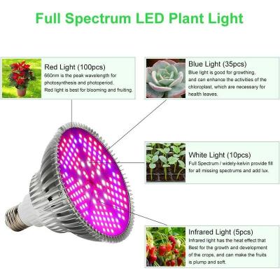 Cina E27 100w ha condotto la lampadina piena di spettro della luce progressiva per il fiore di Veg in vendita