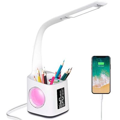 中国 256RGB白いLEDの電気スタンド13KGの時計はオフィスのためのカレンダーの卓上スタンドを導いた 販売のため