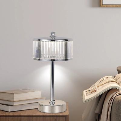 Cina Lampada di scrittorio acrilica di E27 RGB LED 100v intorno alle lampade da tavolo di vetro colorate in vendita