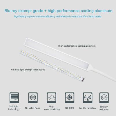 Cina Clip di Dimmable del collo d'oca di PS 64cm grande della lampada da tavolo lunga flessibile del braccio sulla lampada in vendita