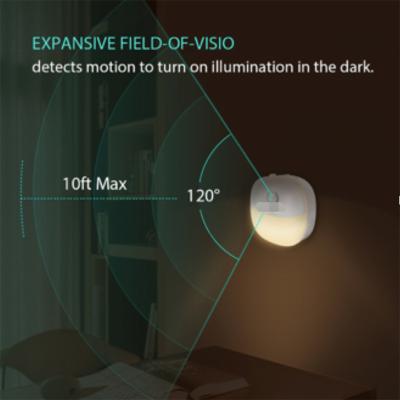 Cina luce notturna astuta bianca calda di 0.8W LED con luminosità regolabile in vendita