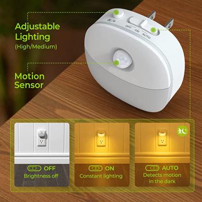 Cina luce notturna astuta bianca calda di 0.8W LED con luminosità regolabile in vendita