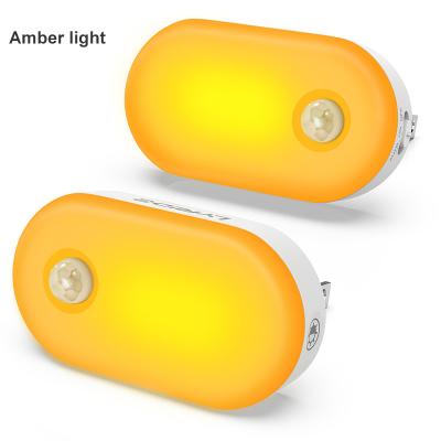 Cina luce notturna del sensore di 0.3W 500mAh Amber Plug In Smart Motion con luminosità regolabile in vendita