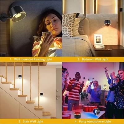 Cina RGB che legge lampada da comodino ricaricabile, luce magnetica senza fili della parete con la ripresa esterna in vendita