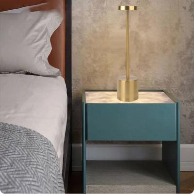 Cina TPYE C che fa pagare la lampada da tavolo moderna di tocco del metallo di tema per il lato del letto di Antivari in vendita