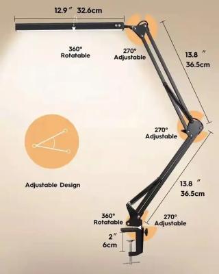 Cina Metal Office Desk Lamps Computer Desk Lighting Led Flexible Reading Lamp For Study in vendita