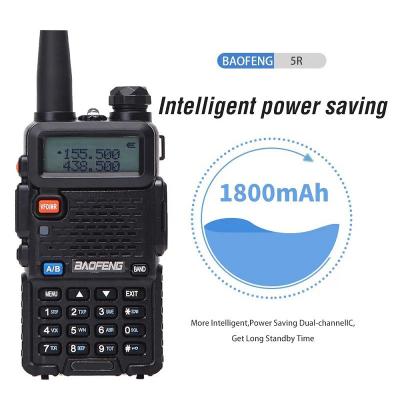 Cina Radio digitale a due vie Baofeng UV-5RX Tri-band 5watt Wireless Long Range Professional Trasmettitore nero portatile in vendita