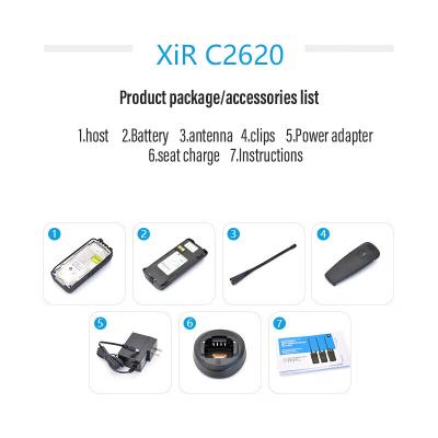 中国 XIR C2620 UHF 2方向 VHF UHF 半キーボード トップブランド ウォーキー・トーキー・ラジオ 販売のため