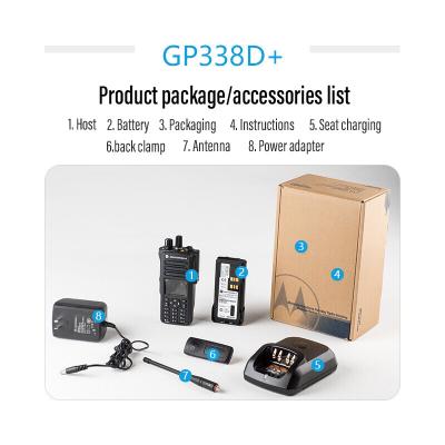 Cina GP338D+ Canale portatile 1000 chiamata d'emergenza all'aperto Walkie Talkie in doppia modalità digitale-analogico in vendita