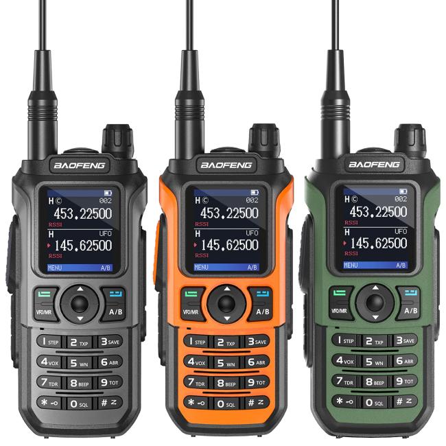 Baofeng UV-21 Pro V2 Walkie Talkies NOAA Ham Two Way Radio Long Range Tri-Band Wireless Frequency Radio