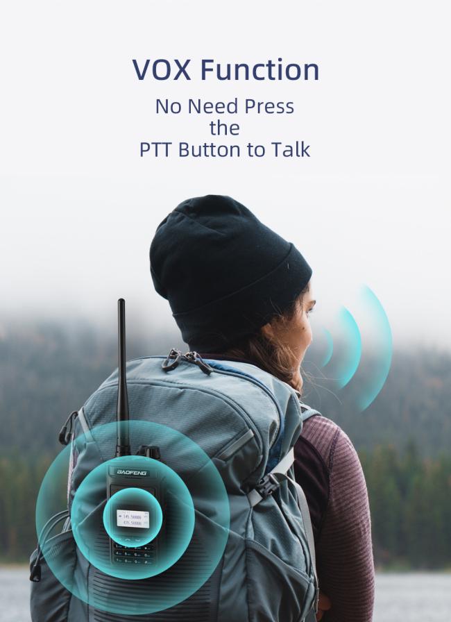 Baofeng P15UV Walkie Talkie with accessories