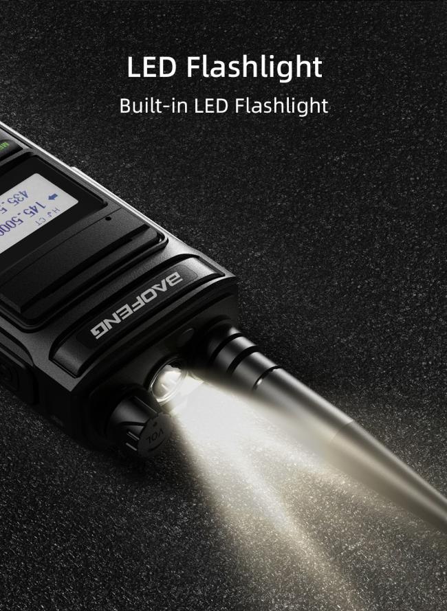 Baofeng P15UV Walkie Talkie front view