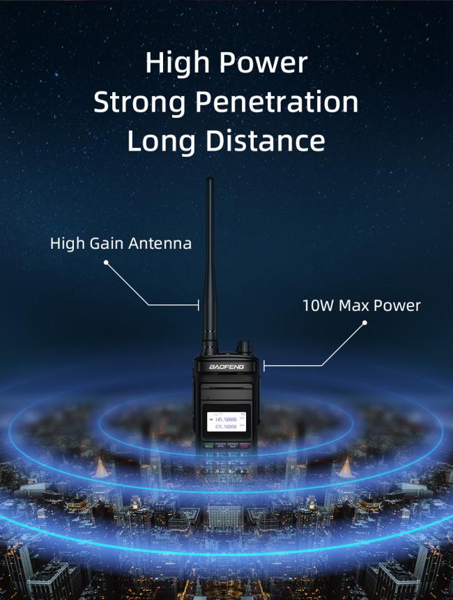 Baofeng P15UV Walkie Talkie side view