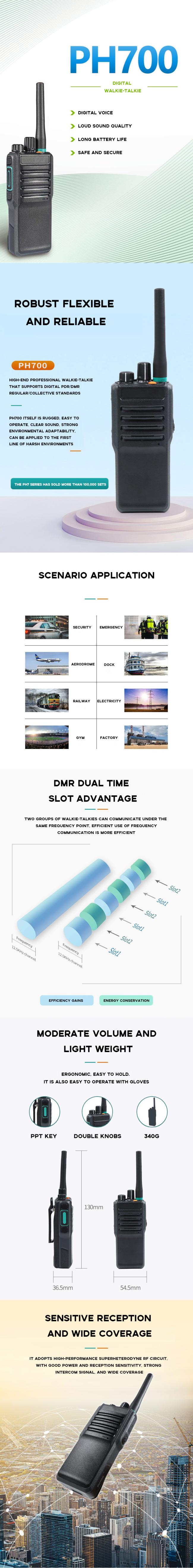 Caltta PH700 Walkie-Talkie Front View