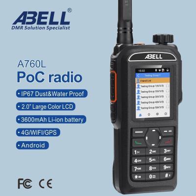 China ABELL A760L 4G Android Two Way Radio 3600mAh IP67 Waterproof for sale