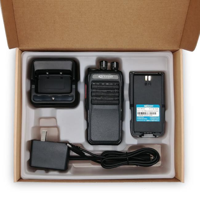 Kirisun DP405 Walkie Talkie in use