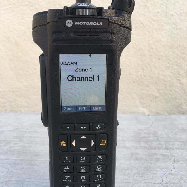 Motorola APX7000 Walkie Talkie back view