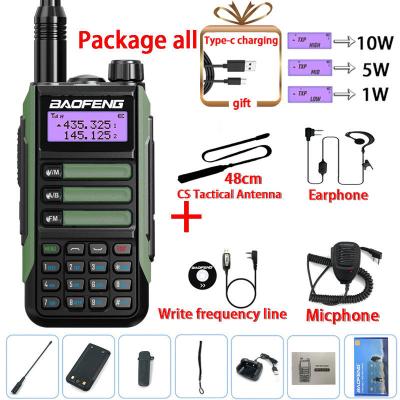 China UV-16 Max 10W Powerful Walkie Talkie with 16 Channels and 1000-1500mAh Battery Long Range Two Way Radio for sale